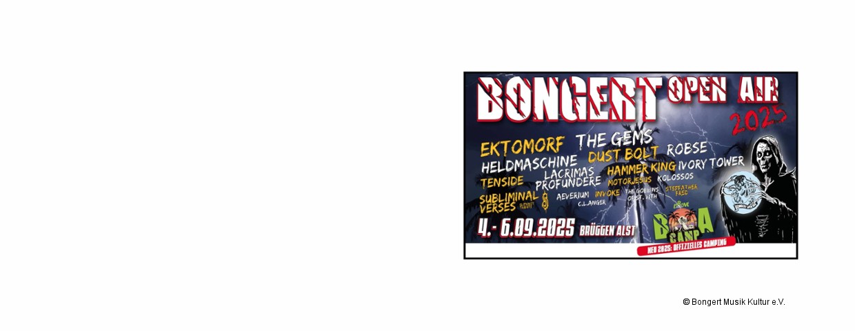 Bongert Open Air - Dates & Tickets 2025