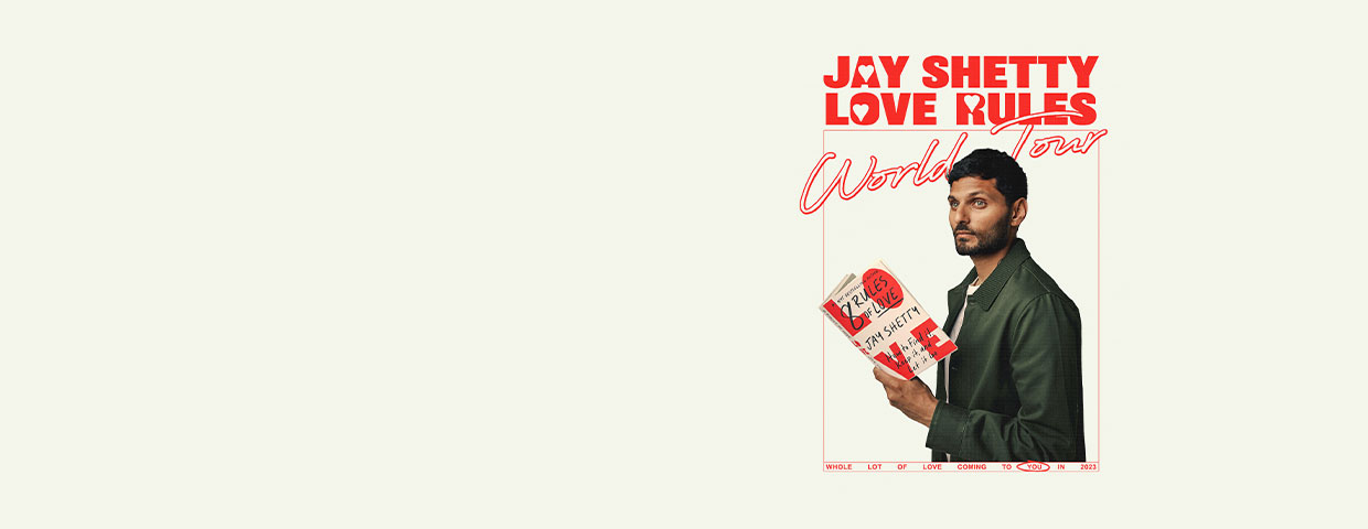 Jetzt Tickets für Jay Shetty - World Tour: Love Rules sichern » Eventim
