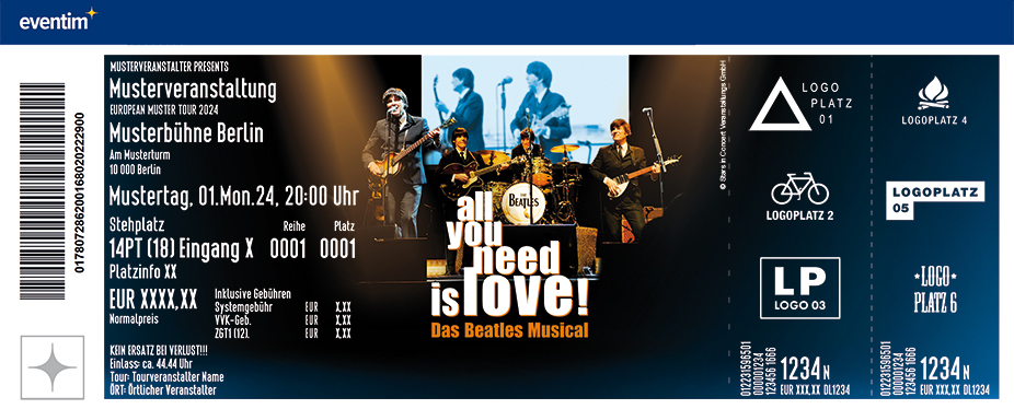 all you need is love! - Das Beatles Musical | Estrel Showtheater Berlin ...