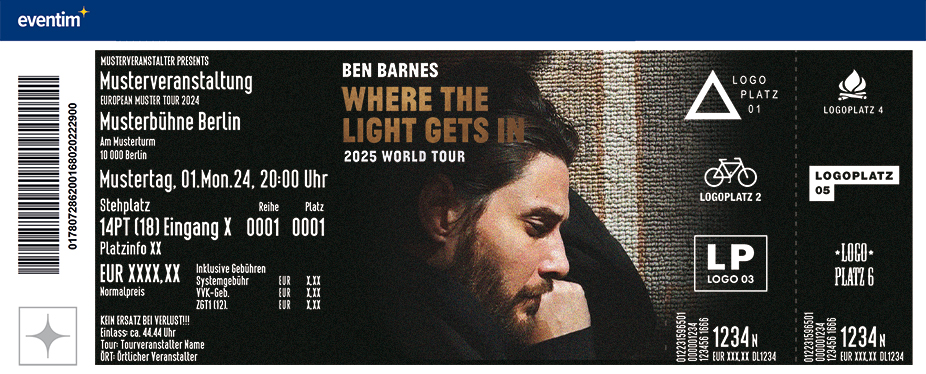 Ben Barnes - Termine & Tickets 2025
