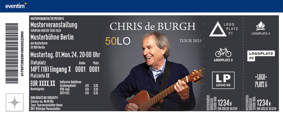 Chris de Burgh in NORTHEIM 16.08.2025 19:00 Uhr