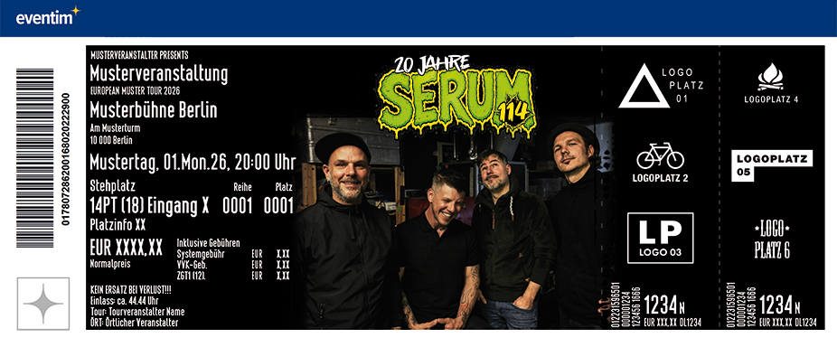 Serum 114 in Frankfurt 23.04.2027 8:00 pm
