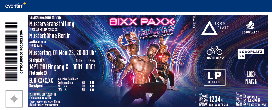 SIXX PAXX - Colors Tour 2024/25 - Infos & Termine