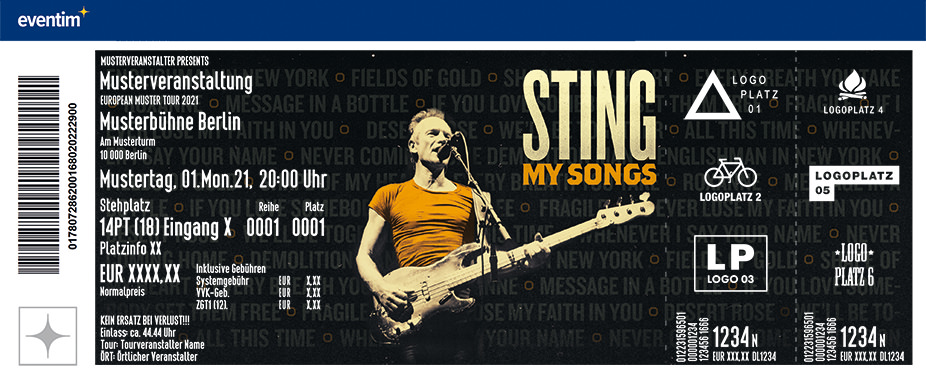 Jetzt Tickets für Sting - My Songs Tour sichern » Eventim