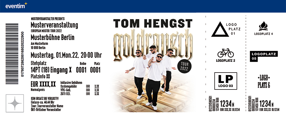 Jetzt Tickets für Tom Hengst - Goldrausch Tour 2022 sichern » Eventim